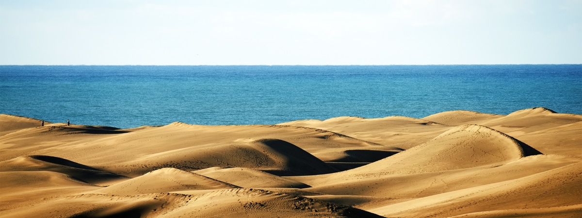 The sea of sand that hugs the ocean